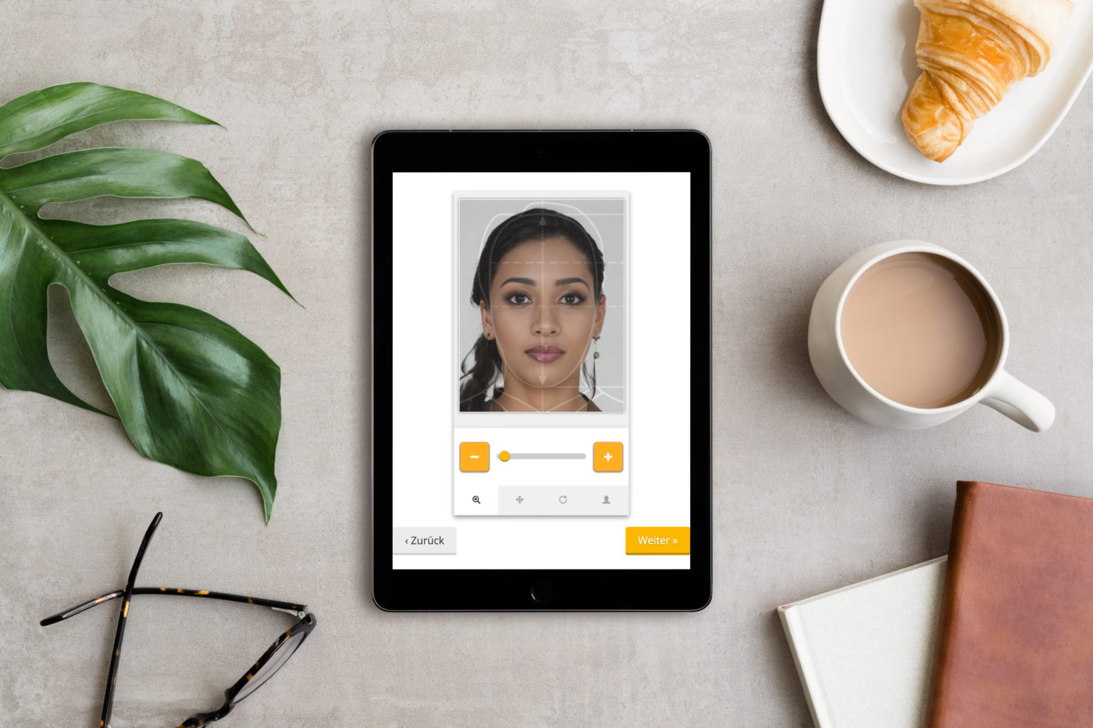 Visum-Foto | PersoFoto - Biometrische Passbilder selber machen.